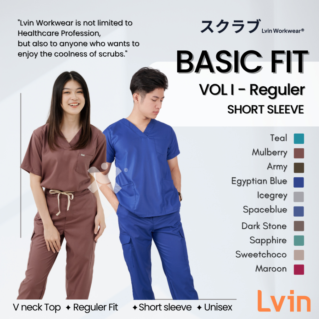 Jual [ Lvin ] Vol I - BAJU SCRUB MEDICAL SCRUB SUIT DOCTOR'S SCRUB FOR ...