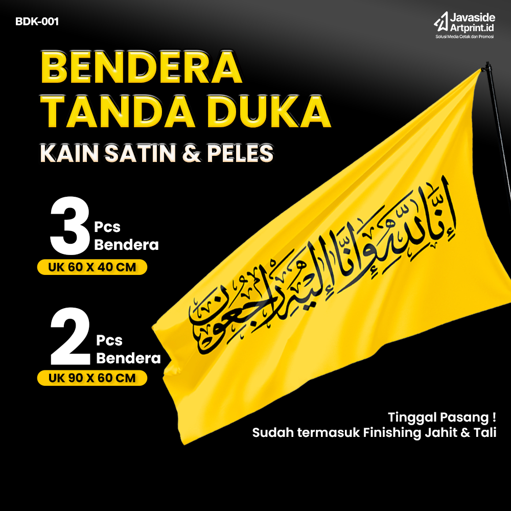 Jual BENDERA KUNING TANDA DUKA KEMATIAN - KAIN PELES & SATIN | Shopee ...