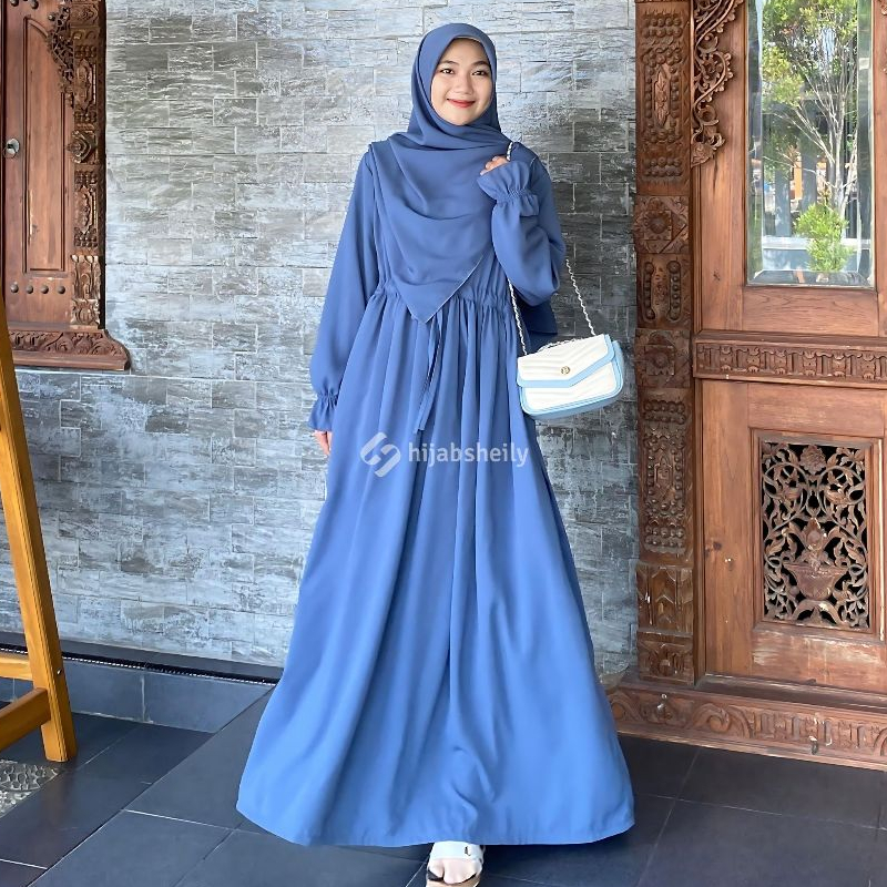 Jual GAMIS ALEA DRESS SERUT WANITA TERBARU HIJABSHEILY | Shopee Indonesia