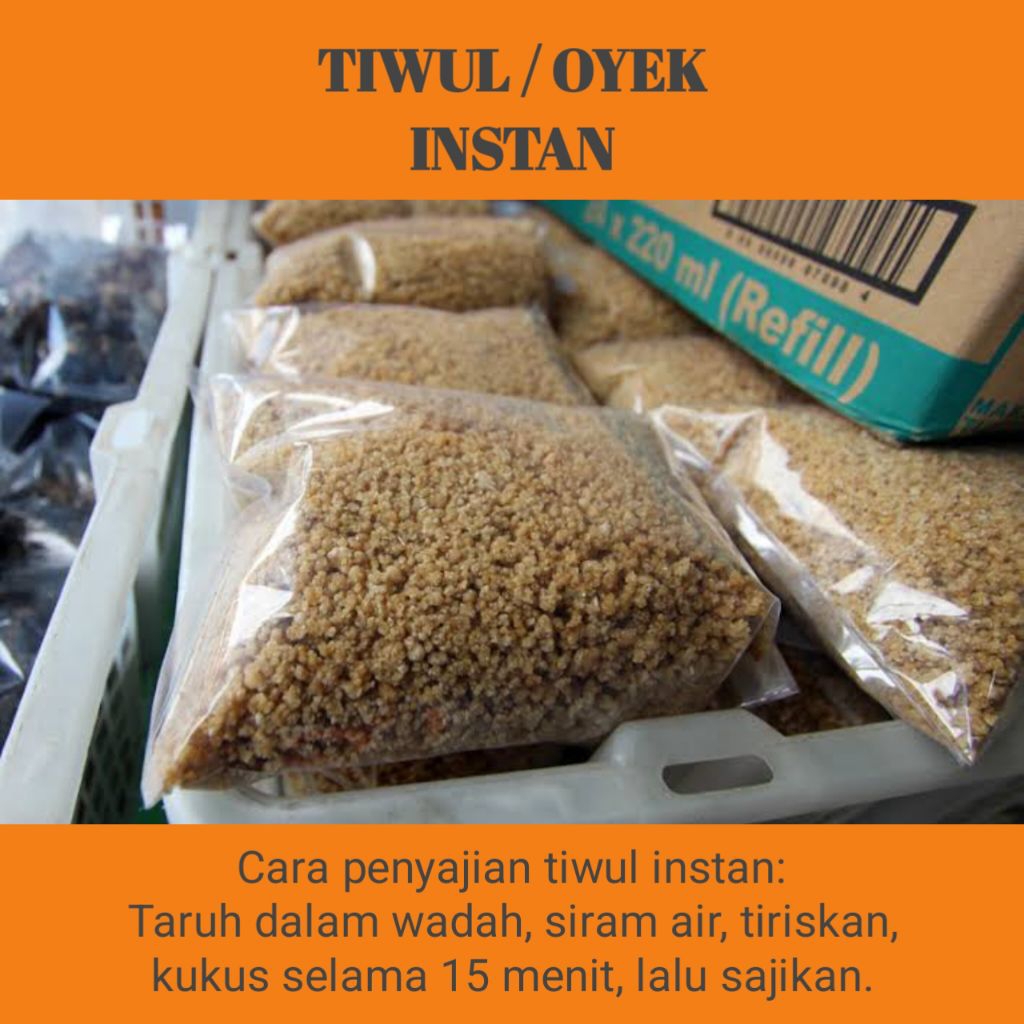 Jual TIWUL ATAU OYEK INSTAN - Berat 2 Kg (2000 Gram) | Shopee Indonesia