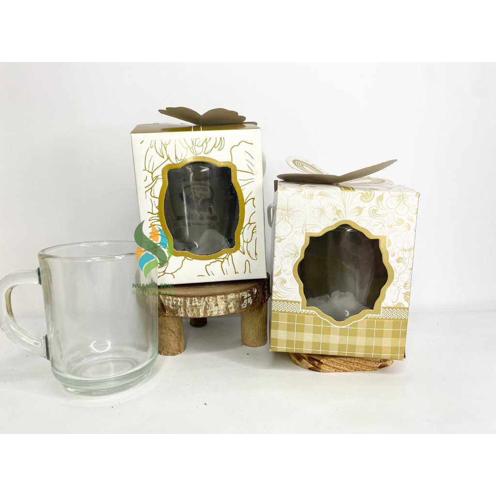 Jual Souvenir Kemasan Paper Box Gelas CG Kaca Minum Packaging Box Gelas ...