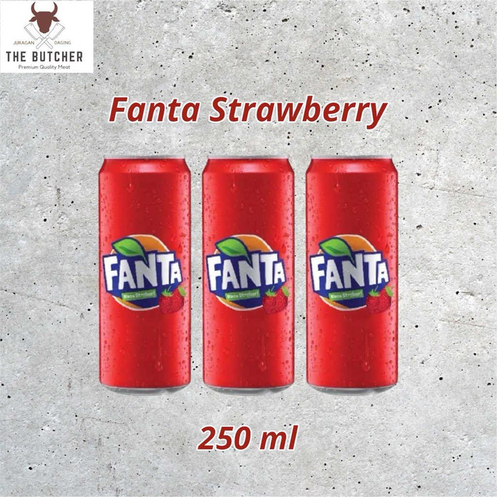 Jual Fanta Strawberry 250ml x 24can / Soft Drink / Minuman Kaleng soda / Harga Satuan | Shopee ...