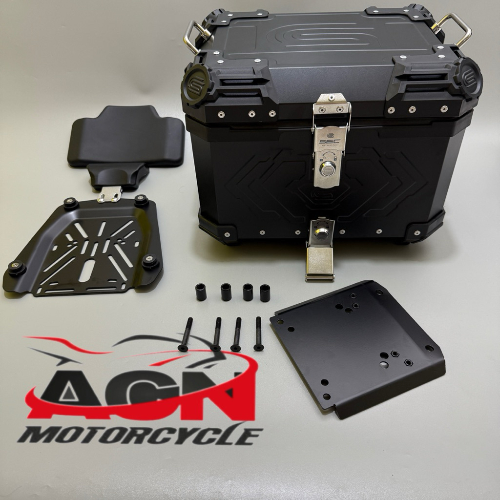 Jual Paketan Top Box Sec 45Liter Komplit Plus Backrest Senderan Breket ...