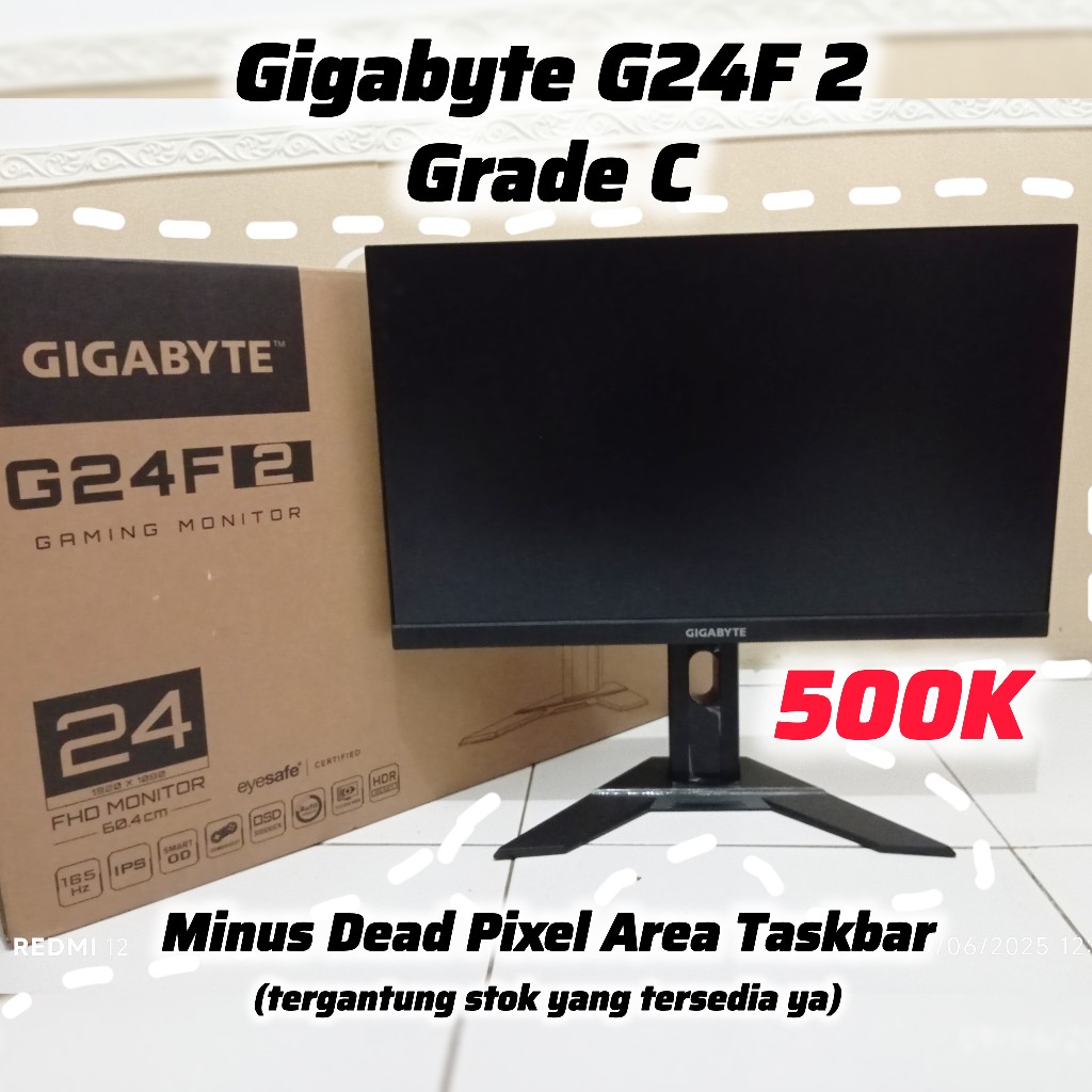 Jual MONITOR GIGABYTE G24F2/G24F 2-IPS 165Hz 1Ms 95%DCI-P3 | Shopee ...