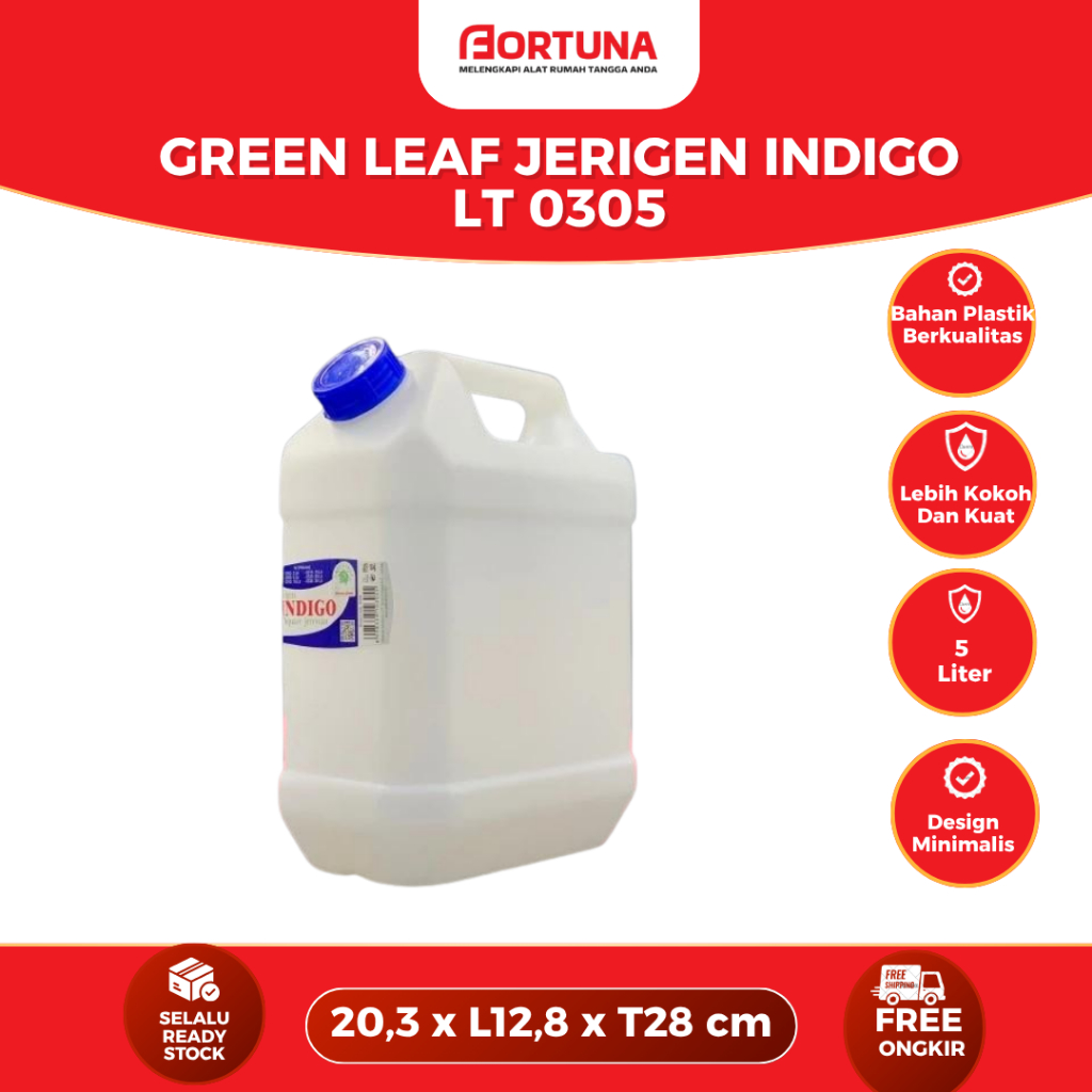Jual Green Leaf Jerigen Indigo 5 LT 0305 | Shopee Indonesia
