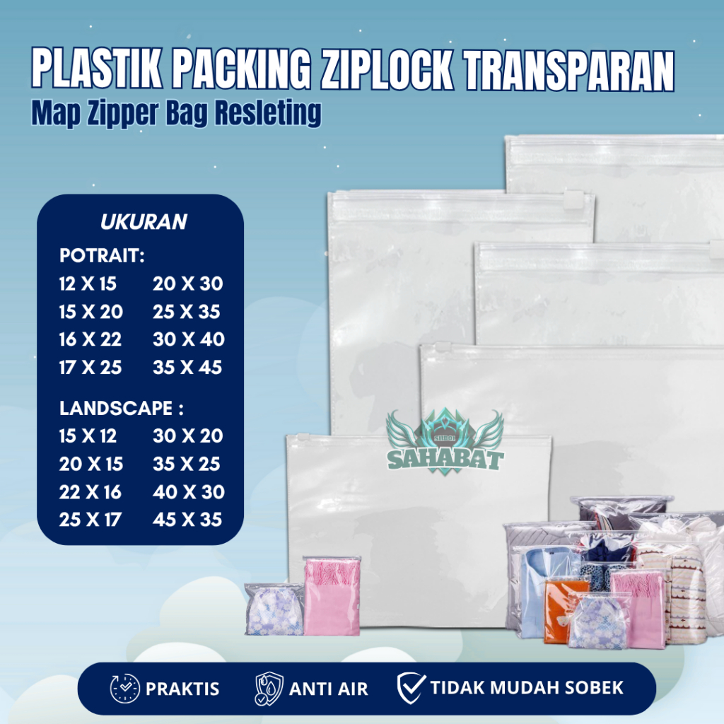 Jual Kantong Plastik Packing ZIPLOCK ISI 50-100PCS Anti Air Storage Box ...