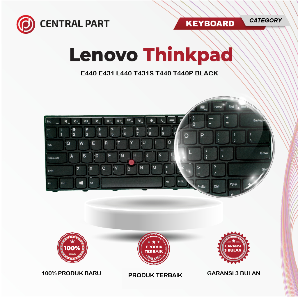 Jual Keyboard Lenovo Thinkpad E440 E431 L440 T431S T440 T440P Black ...