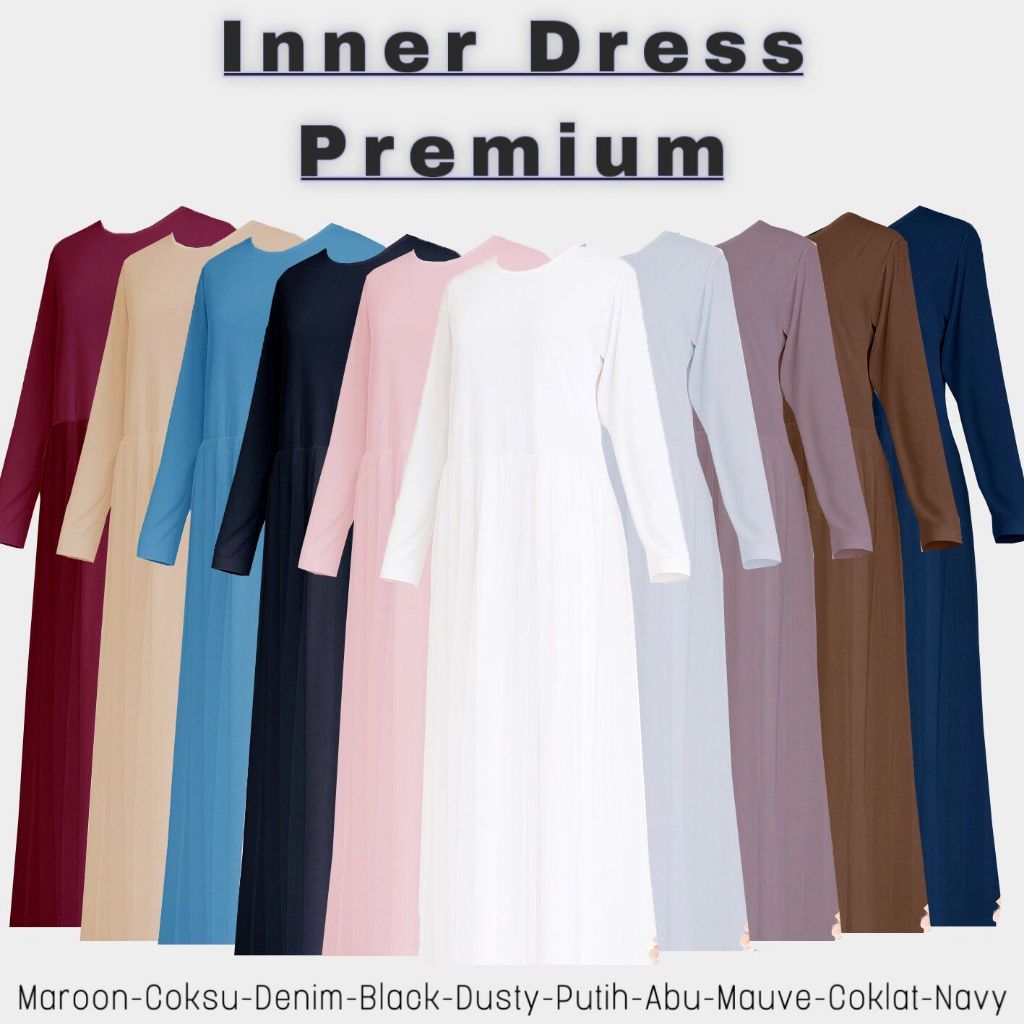 Jual Yesaya Inner Dress Tutu Wanita Premium Full Jersey Premium ...