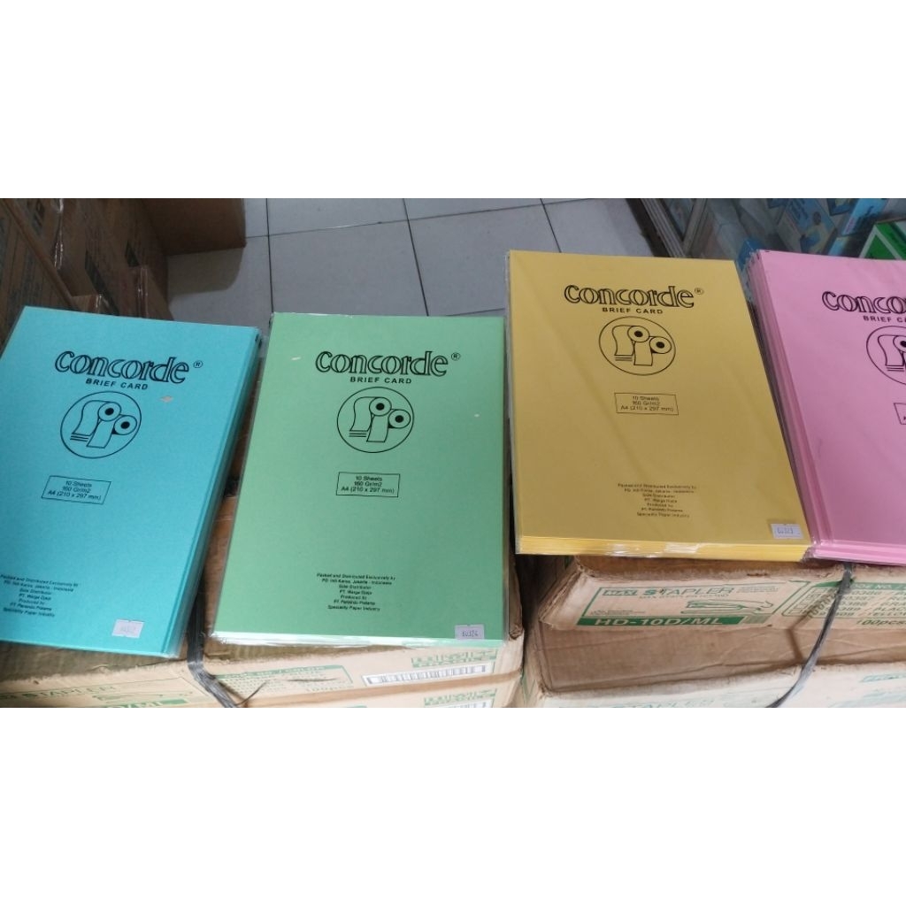 Jual Kertas Concorde A4 160Gr KUNING 80323 / Concord A4 160Gr | Shopee ...