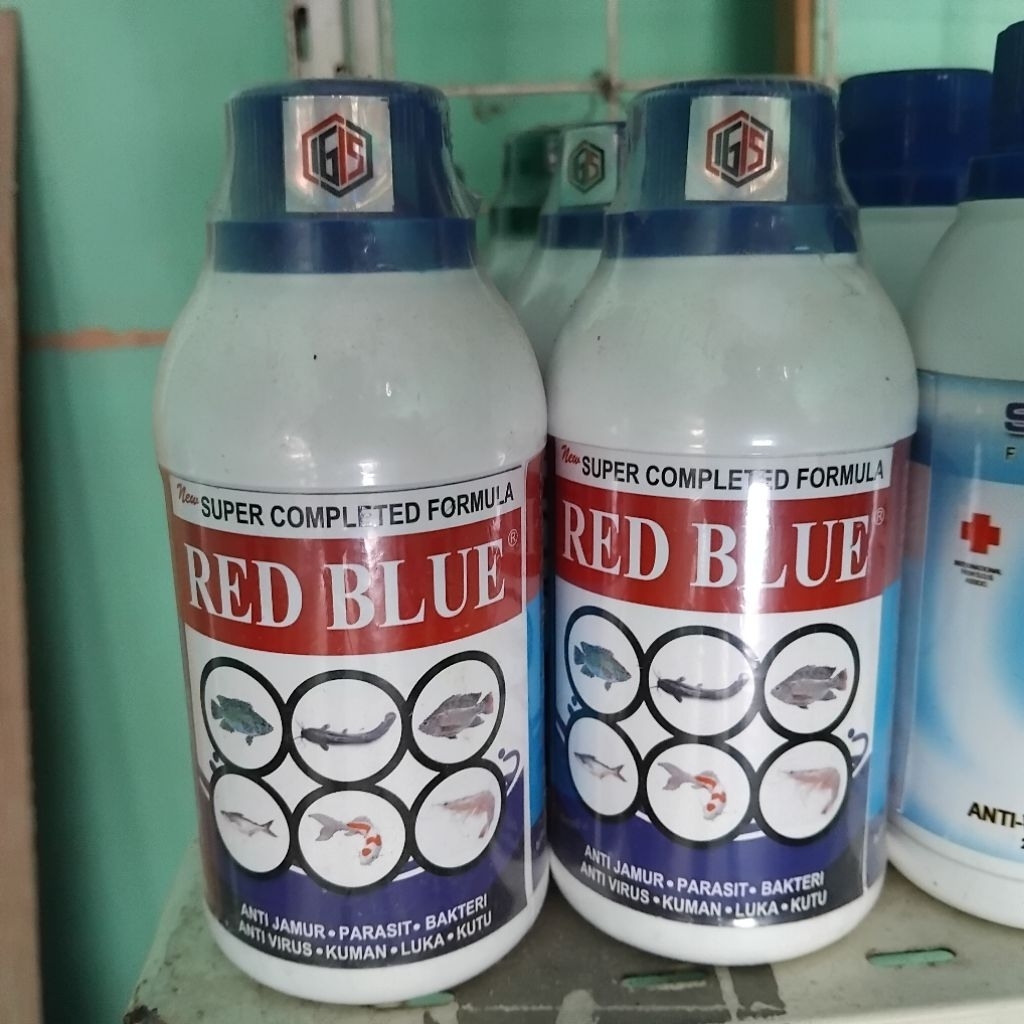 Jual RED BLUE OBAT IKAN ANTI JAMUR PARASIT BAKTERI 250 ML | Shopee ...