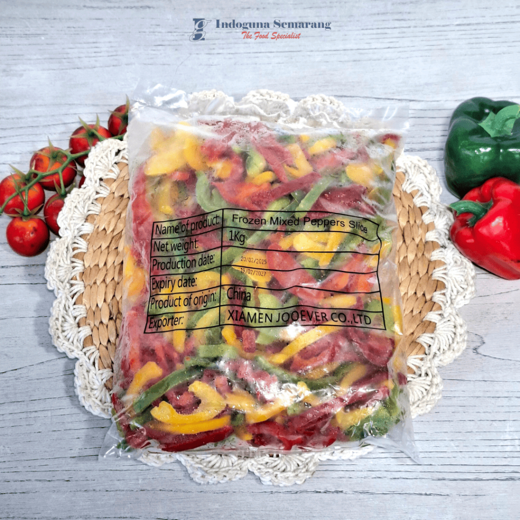 Jual FROZEN MIXED PEPPER SLICE 1 KG / FROZEN MIX PAPRIKA 1 KG | Shopee ...
