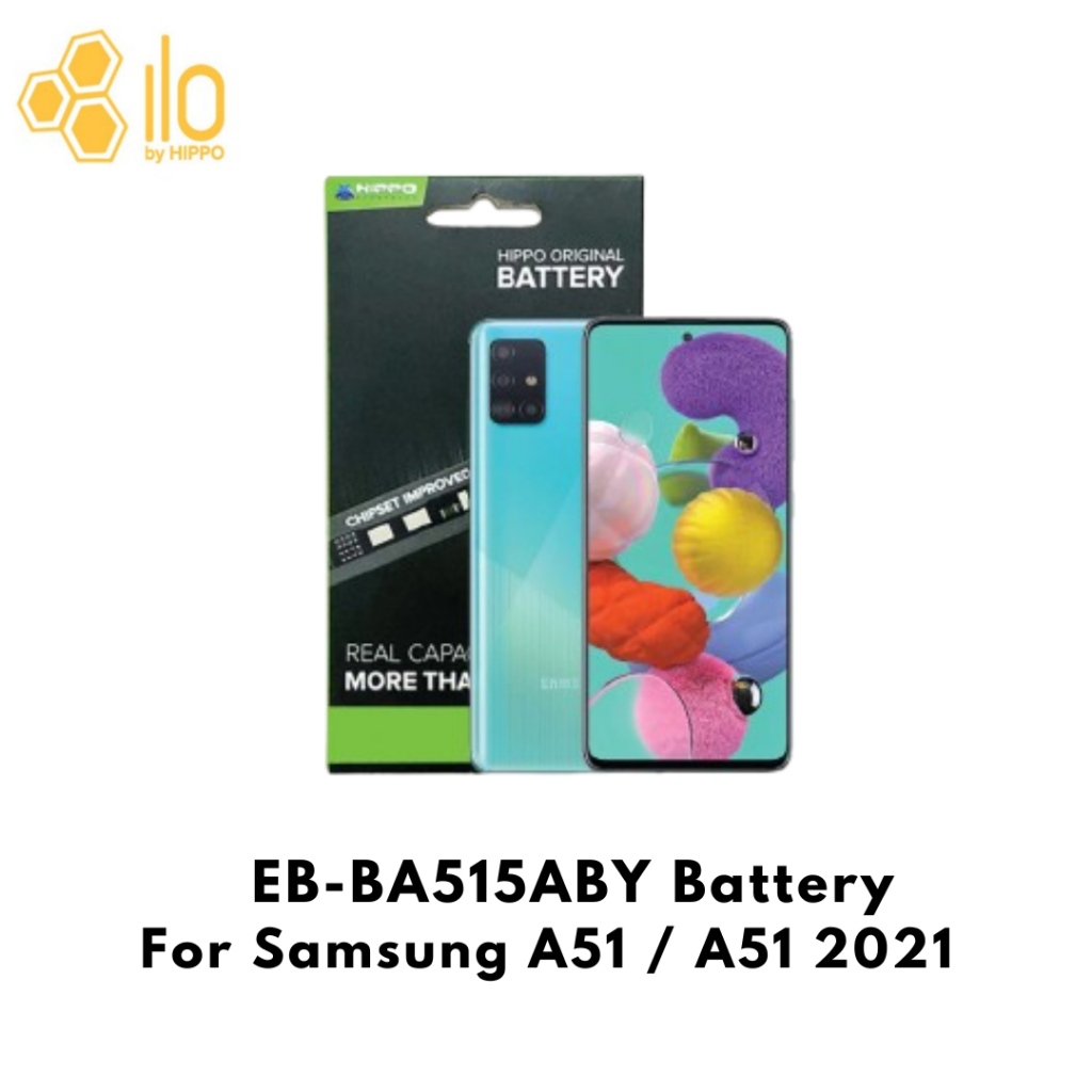 Jual Hippo Baterai Samsung Galaxy EB-BA515ABY A51/ A51 2021 4000 MAH Original Battery Premium ...