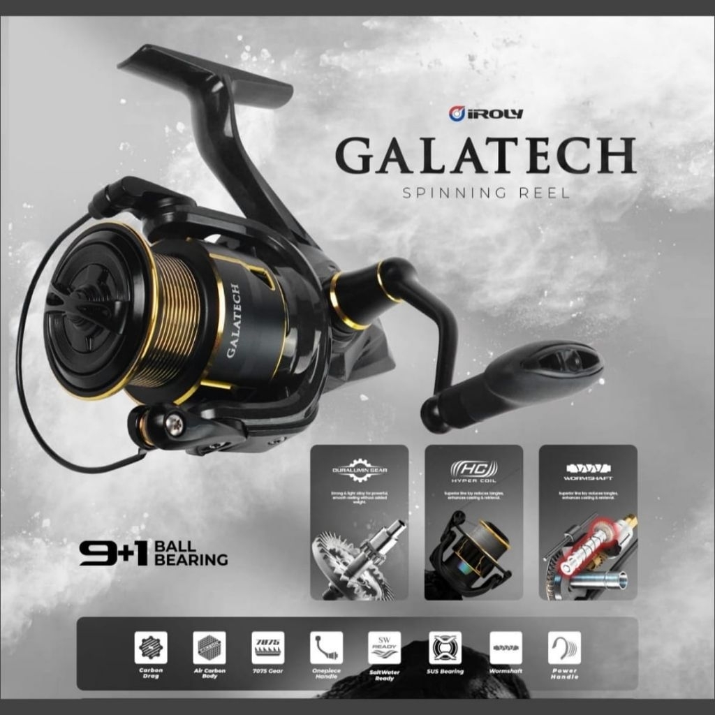 Jual Reel Spinning Iroly Galatech | Shopee Indonesia