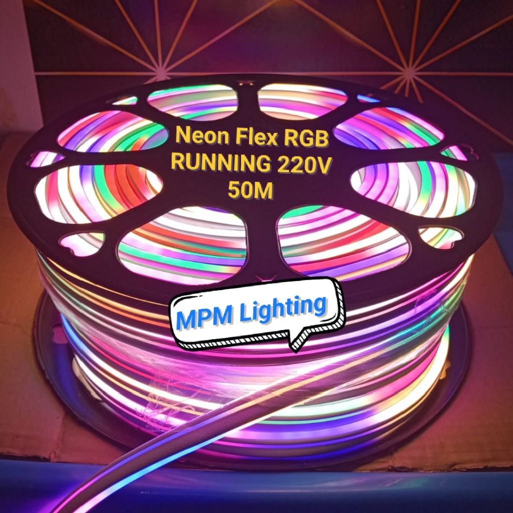 Jual Lampu Neon Flex RGB Running 220V Outdoor/ Strip Light Flexible ...