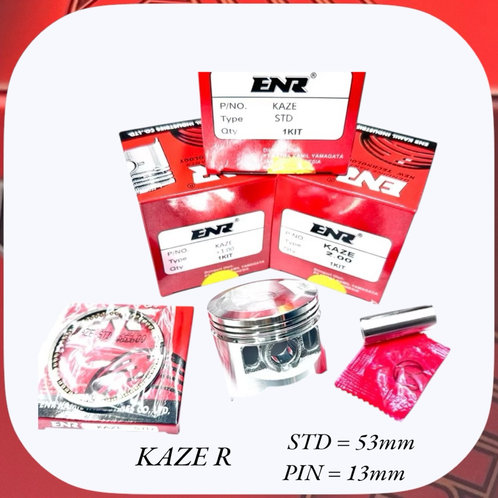 Jual Piston Kit Set KAZE R ZX130 EDGE BLITZ R JUPITER Z NEW Ukuran Os ...