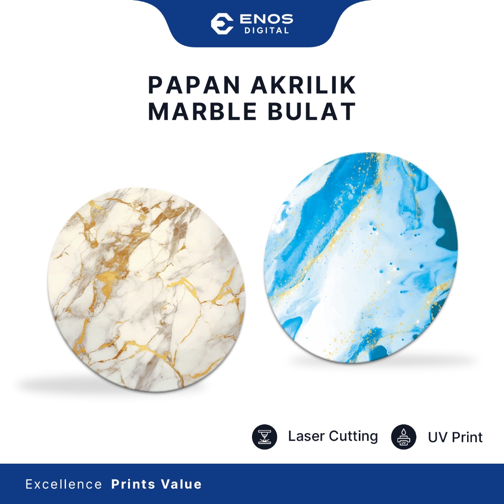 Jual Akrilik Bulat Motif Marble Bahan Papan Ucapan Wedding, Wisuda ...