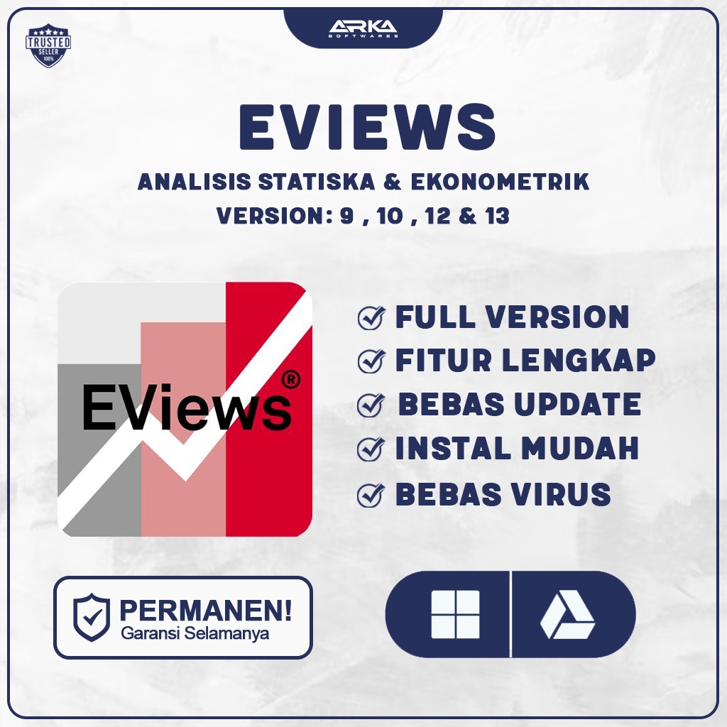 Jual Eviews 13 Enterprise Full Version Original Lifetime | Software Analisis Data Statistik (WIN ...