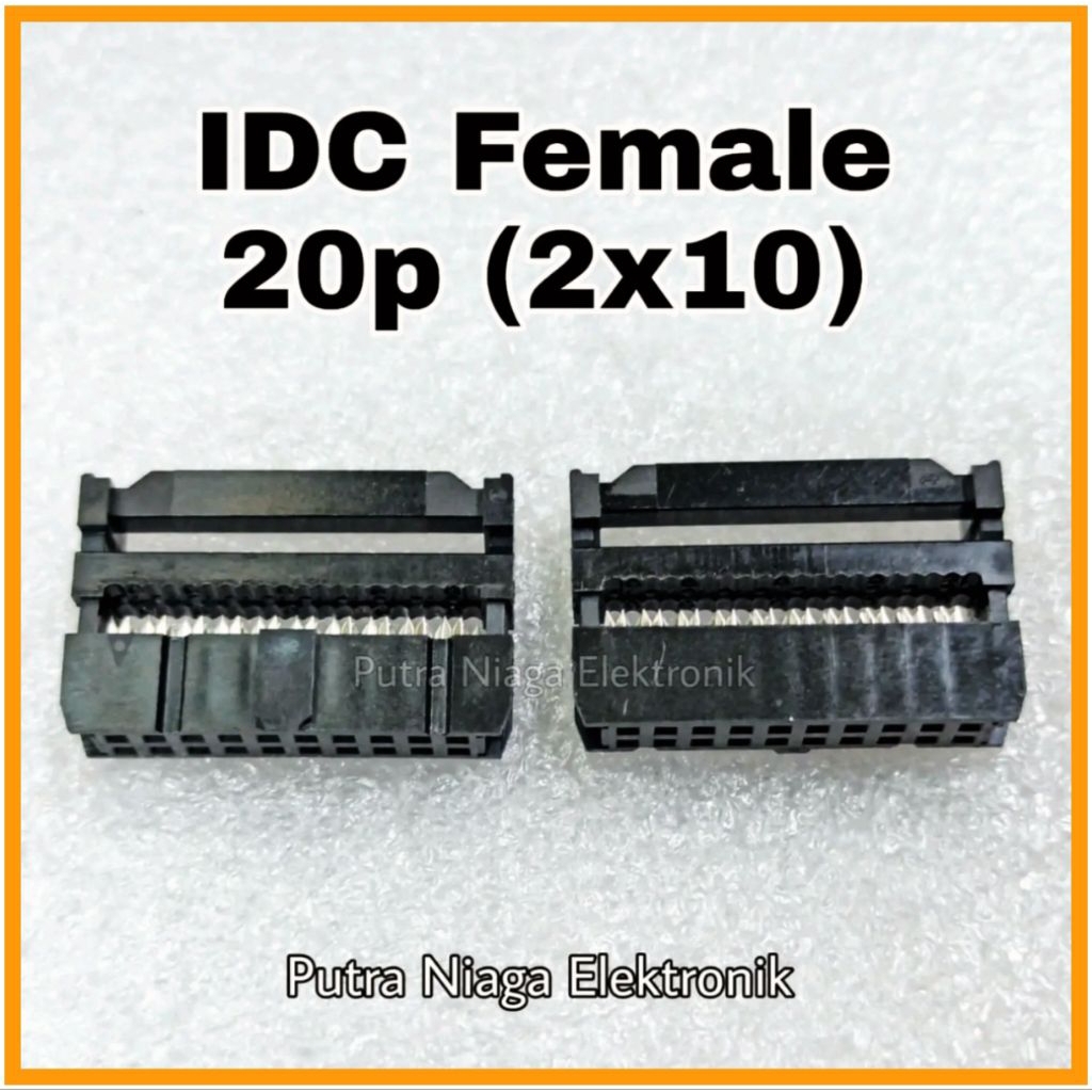 Jual Soket IDC 20pin Female Jepit (2x10) Untuk Kabel Flat / Pelangi ...