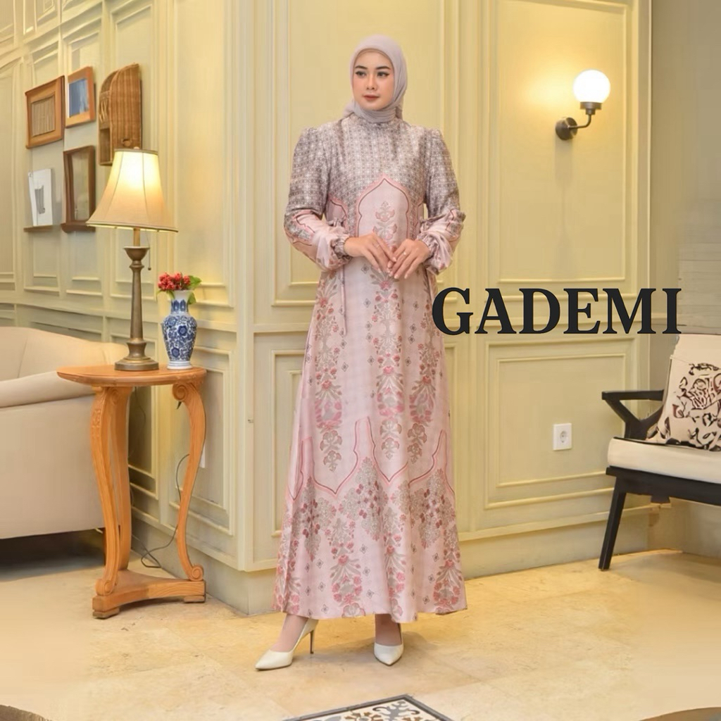 Jual SARMILA DRESS Silk premium/ Dress syar’i busui & wudhu friendly ...
