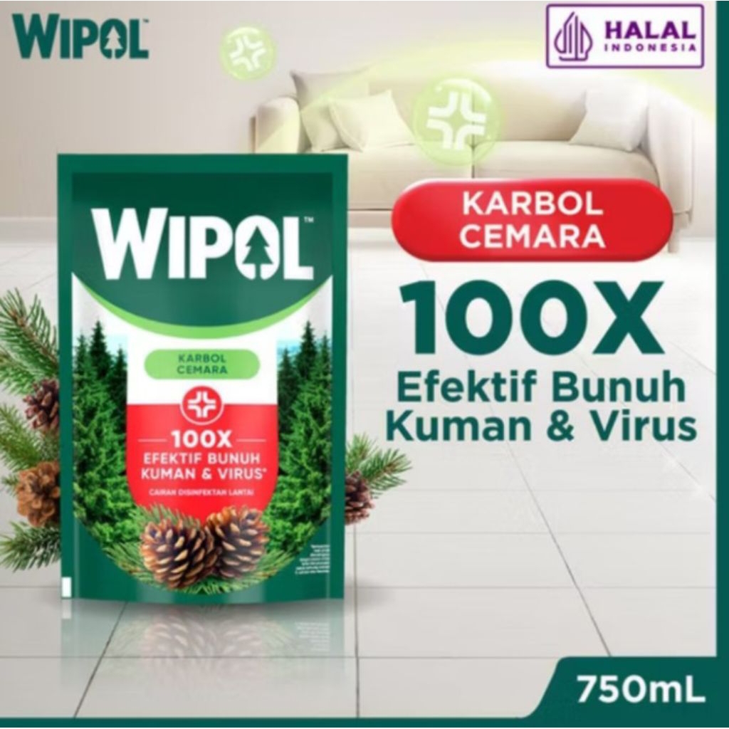 Jual Wipol 750 ml Karbol Cemara | Shopee Indonesia