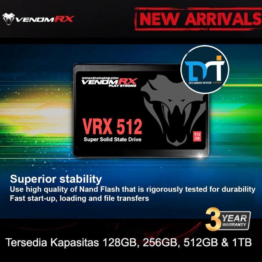 Jual SSD VenomRX VRX 256GB / 512GB / 1TB Venom RX 2.5 SATA III | Shopee ...