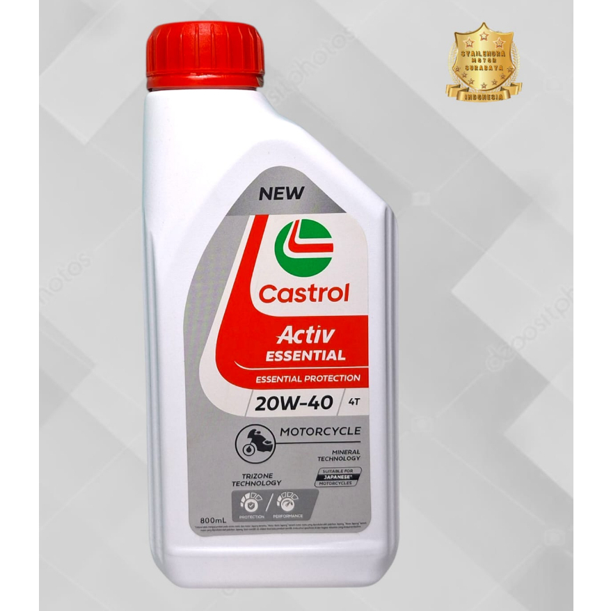 Jual Oli Castrol Activ Go 4T 20W-40 800ml motor oil mesin termurah ...