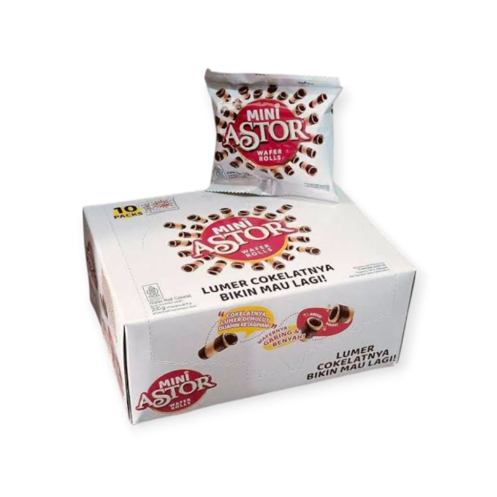 Jual Mini Astor Wafer Rolls 10 x 15.5g | Shopee Indonesia