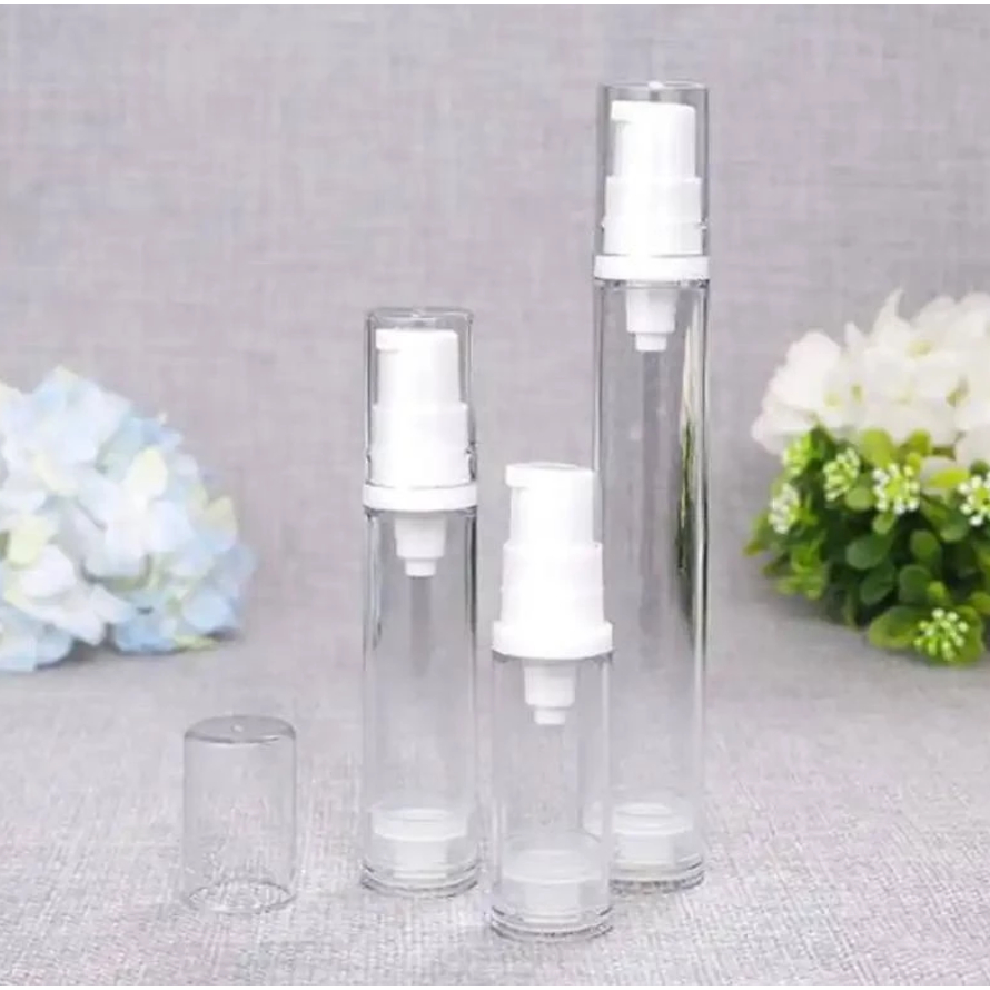 Jual BOTOL AIRLESS PUMP 5ml 10ml bisa untuk refill isi ulang kosmetik ...