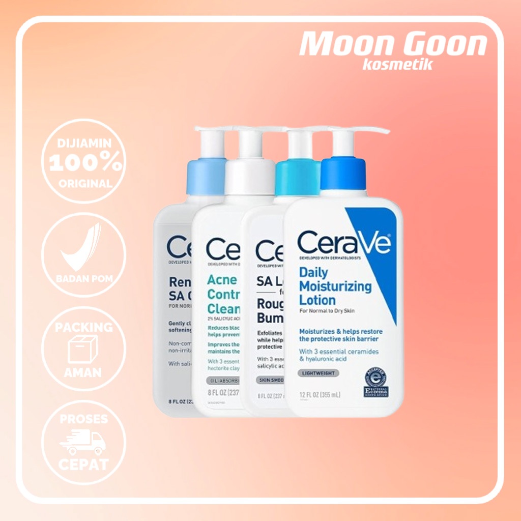 Jual CeraVe Daily Moisturising Lotion 237ml/SA Lotion For Rough & Bumpy Skin/Acne Control ...