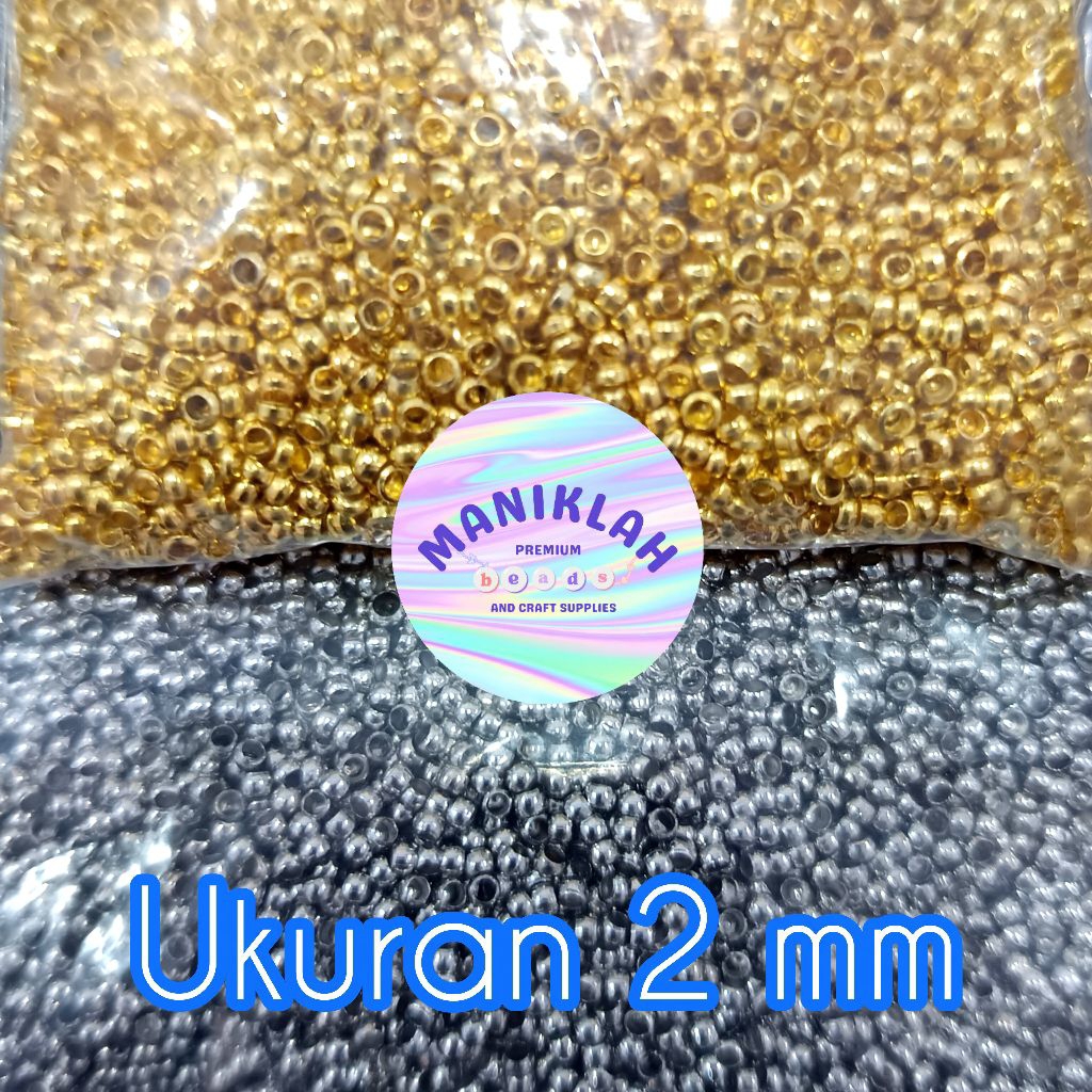 Jual Stopper Manik Ukuran 2 mm Warna Perak (MH-A1-B) & (MH 1004 B) Dan ...