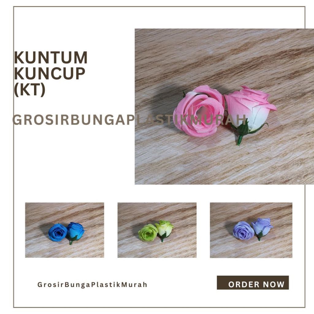 Jual Bunga Mawar Kuncup Tropis Kuntum Saja / 1 Pack (Isi 45-50 Pcs ...