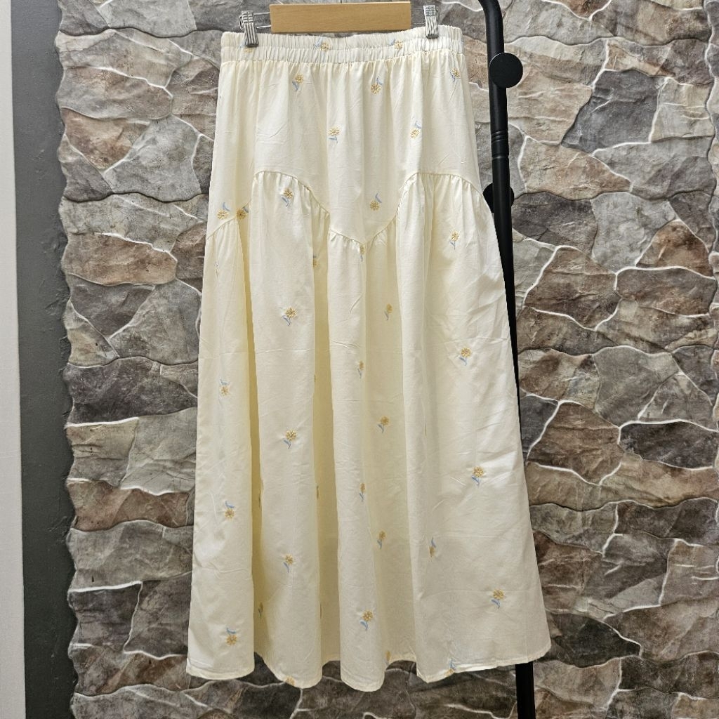 Jual Plumeria - Rok katun matt korea bordir SIZE M, L, XL| COD BY ...