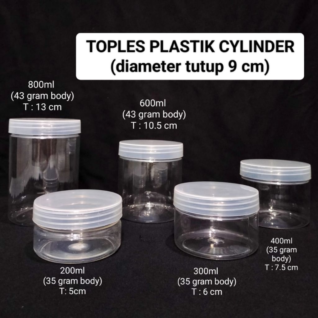 Jual bigta_TOPLES PLASTIK MINIMALIS NATURAL 200ml/300ml/400ml/600ml ...