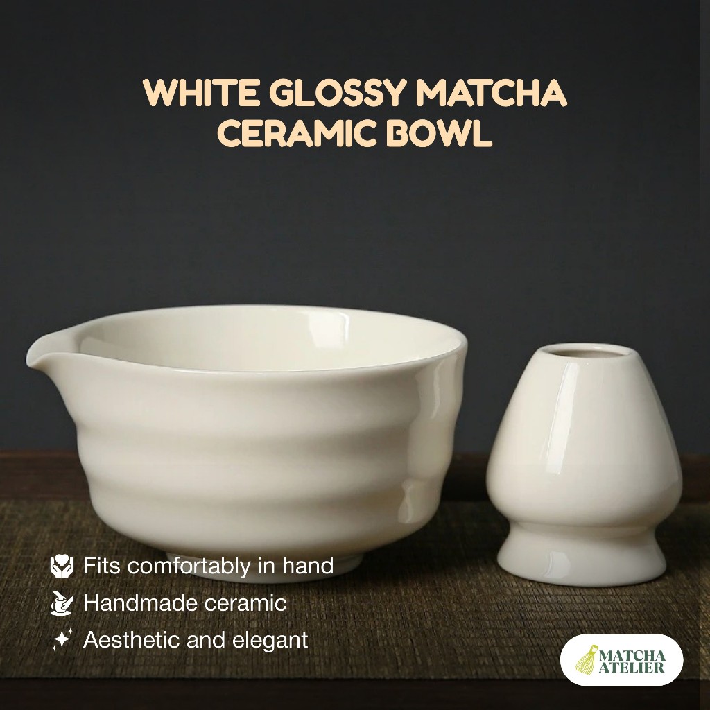 Jual Matcha Atelier Set Bowl & Holder Whisk Matcha Making Ceramic Bowl ...