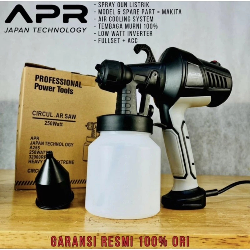 Jual RAJA SPRAY GUN LISTRIK APR AP56 ALAT CAT SEMPROT TEMBOK BESI KAYU ...