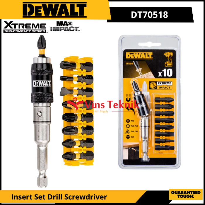 Jual DEWALT DT70518 Obeng Set Screwdriver Bit Extreme Impact Torsion ...