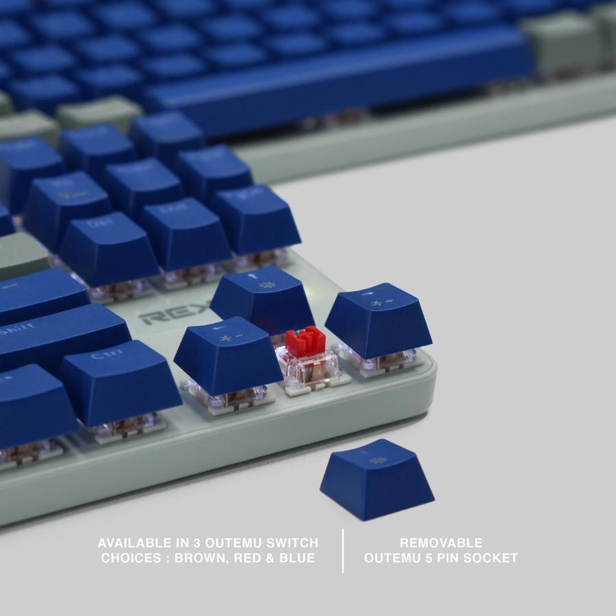 Jual Keyboard Gaming REXUS AYAKA TKL SHORAI Brown Switch | Shopee Indonesia