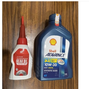 Jual PAKET SHELL AX7 MATIC 10W-30 0.8L + LONG GEAR OIL 120 ML 100% ...