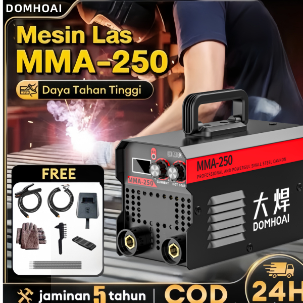 Jual DOMHOAI Mesin Las MMA 250 - Portable & Hemat Listrik | Las MMA Inverter Terbaik untuk ...