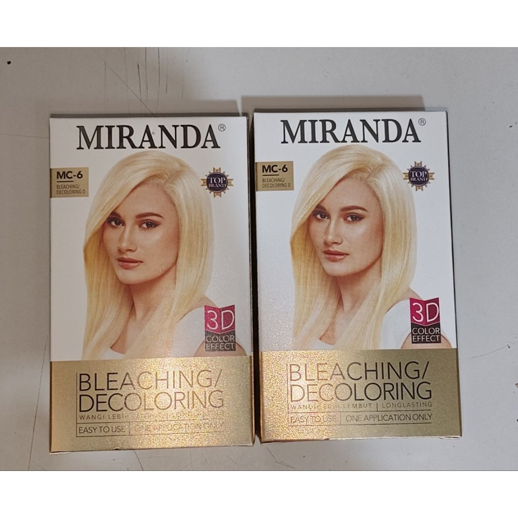 Jual Miranda hair color MC-6 Bleaching / Decoloring 30ml | Shopee Indonesia