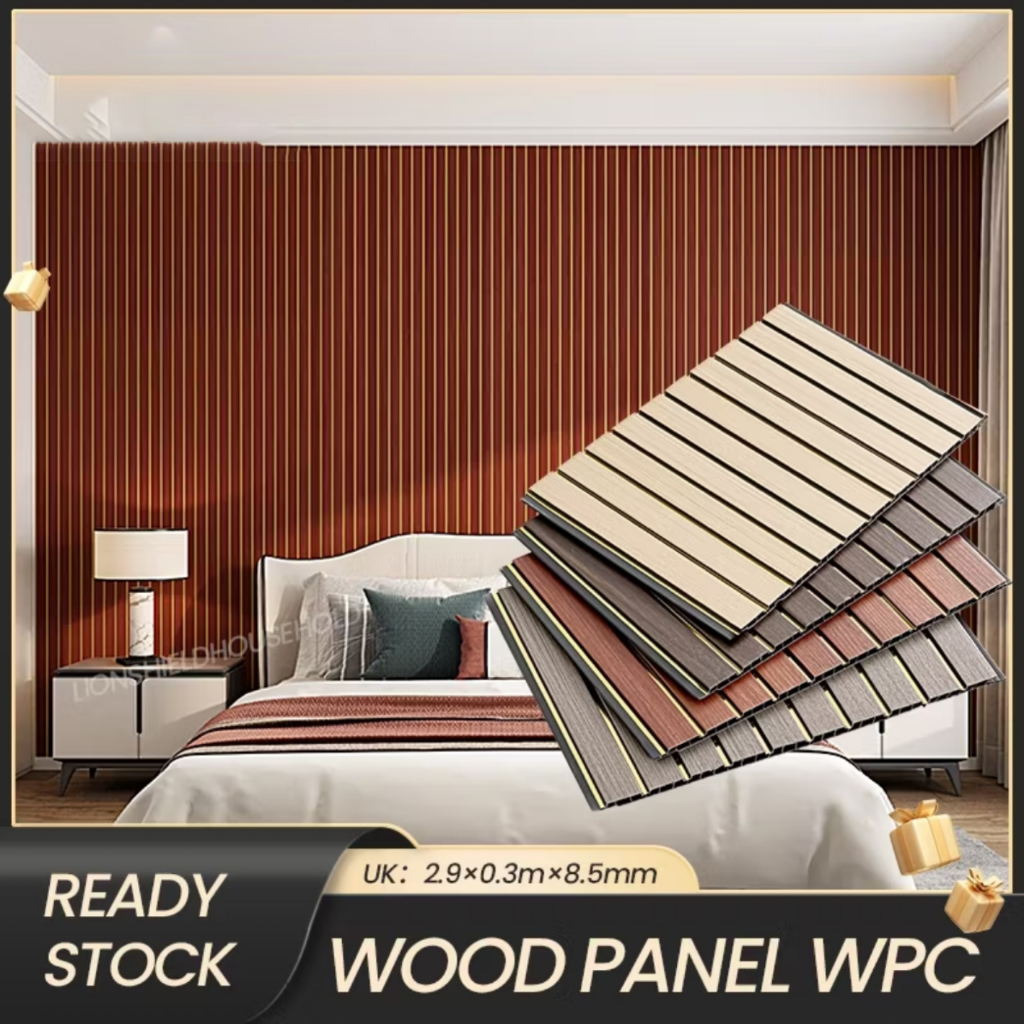 Jual Woodpanel Dekorasi Rumah Mewah Wallpanel 300x10mm 2.9Meter Composite Echo Wood / Wood Panel ...