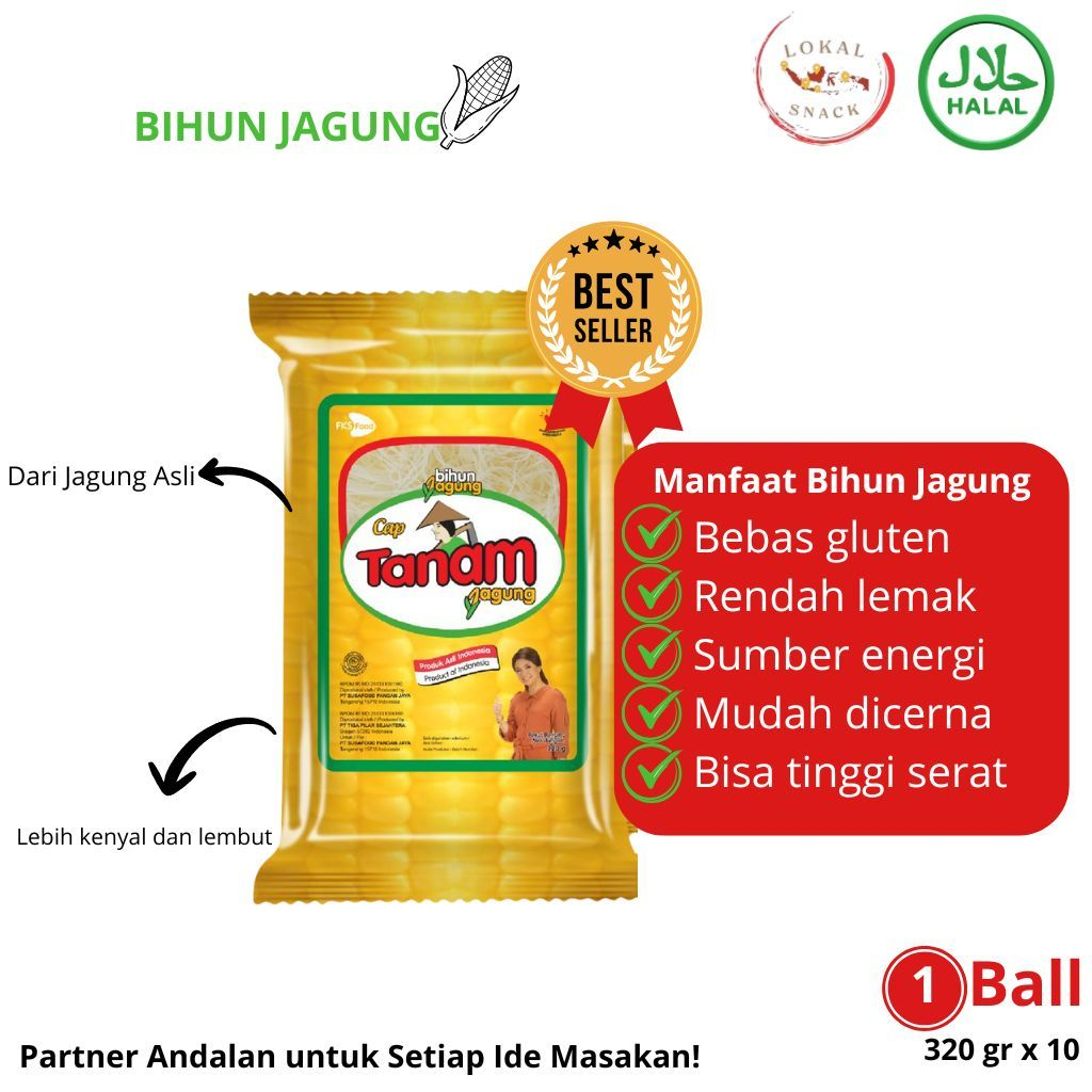 Jual Bihun cap Tanam Jagung - Paket 1 ball isi 10 pcs x 320gr | Shopee ...