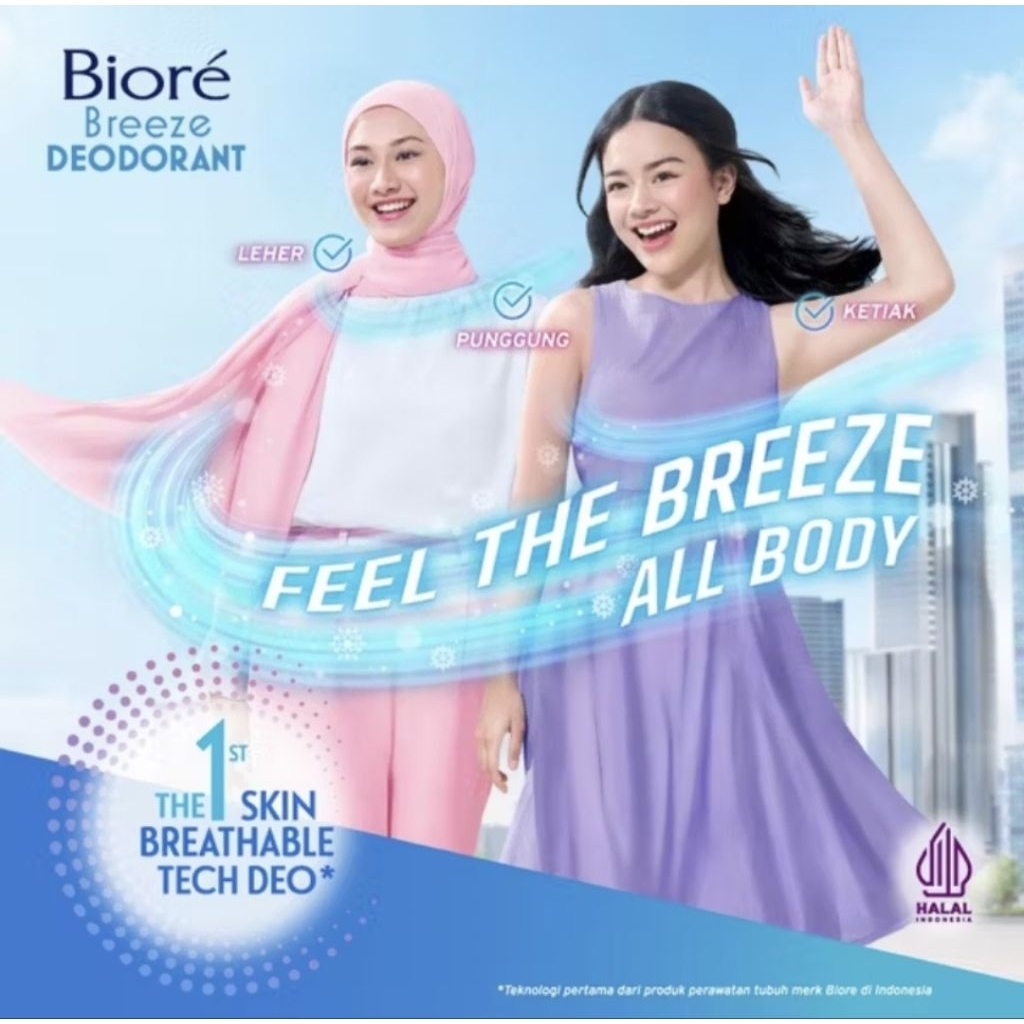 Jual Biore Breeze Deodorant Lasting Fresh Spray Minty Floral 50ml ...