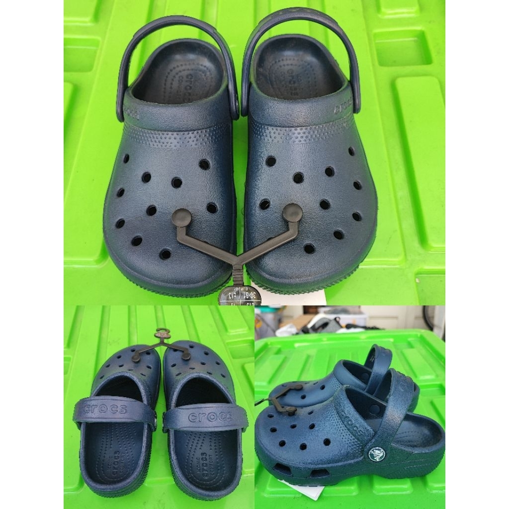 Jual CROCS Coast Clog K Navy 204094410-ORI COUNTER | Shopee Indonesia