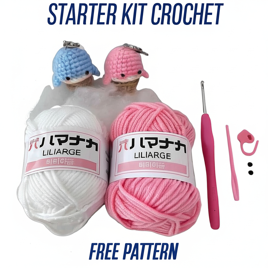 Jual STUDIO RAJUT - PAKET STARTER DIY CROCHET KIT SET BELAJAR MERAJUT ...