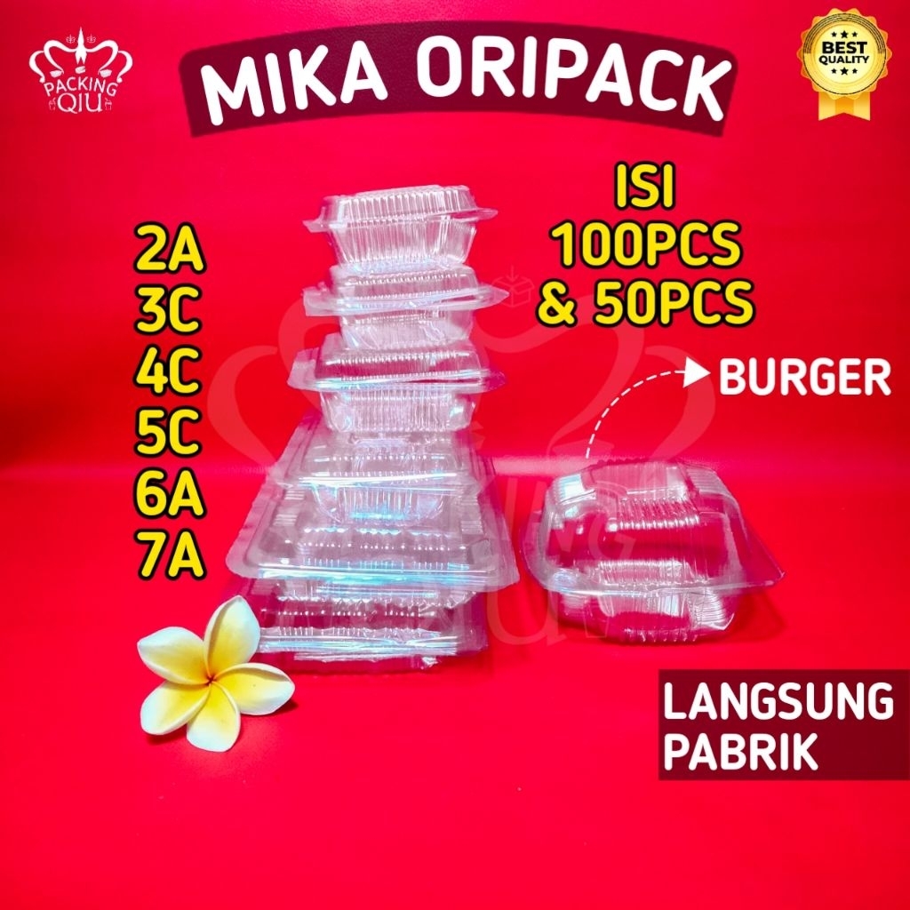 Jual MIKA ORIPACK // MIKA KUE // MIKA MAKANAN // MIKA BURGER // MIKA ...