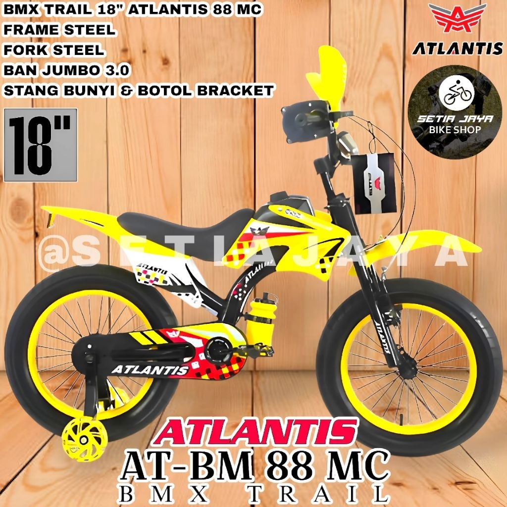 Jual Sepeda Anak BMX TRAIL 18 Inch ATLANTIS AT-BM 88 MC Frame Steel ...