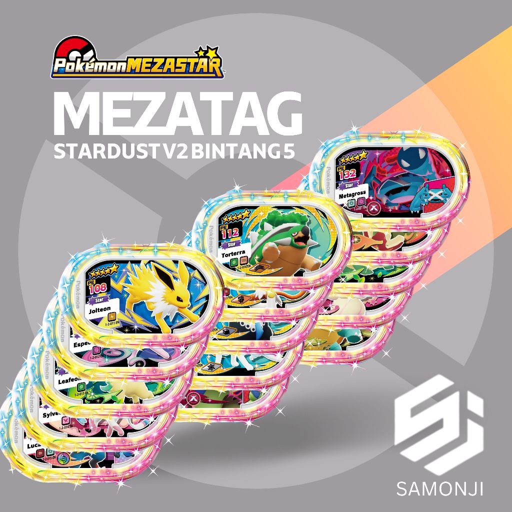 Jual Pokemon Mezastar - Star Tag Chip Bintang 5 | Shopee Indonesia