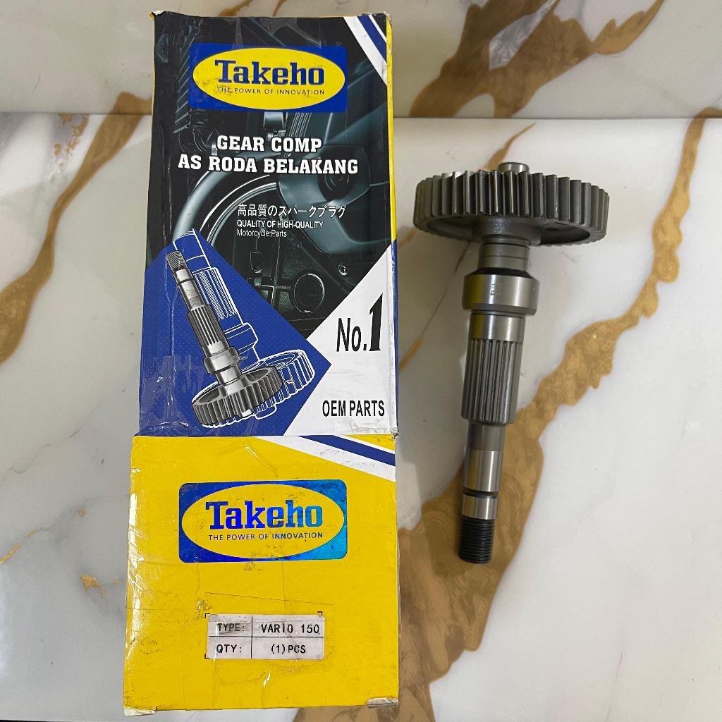 Jual TAKEHO - AS RODA BELAKANG + GEAR GARDAN (GEAR COMP) MOTOR VARIO ...