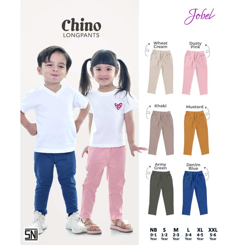Jual KAZEL Jobel Long Pants Chino Unisex - New Colour (1 Pcs) 0-6 Tahun | Shopee Indonesia